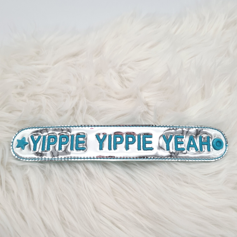Statement Armband "Yippie Yippie Yeah" Handmade - Unikat - bunte ...